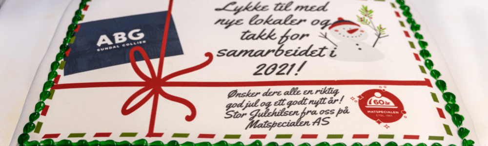 Kake med Eget Bilde og Tekst | Bestill Spesialdesignet Kake hos ...